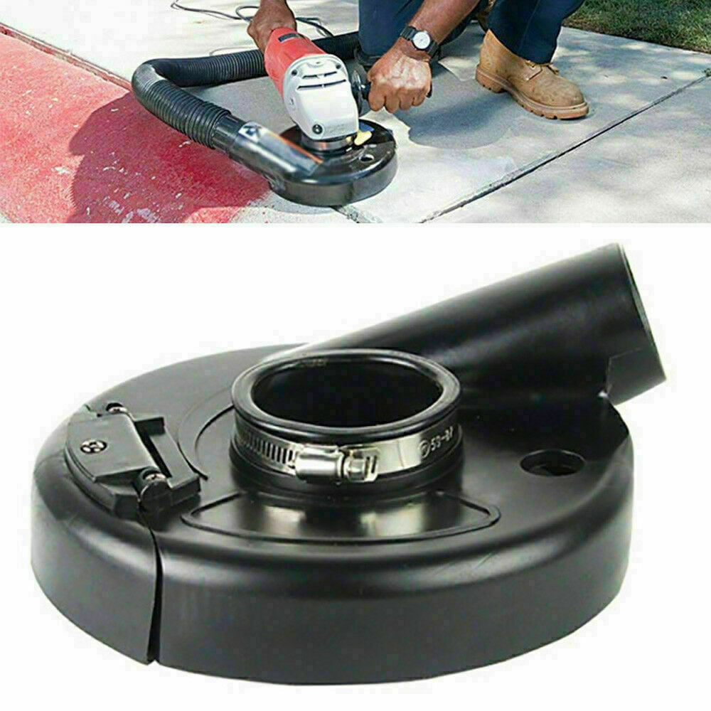 7" Vacuum Dust Shroud Cover for Angle Grinder Black Hand Grind ...
