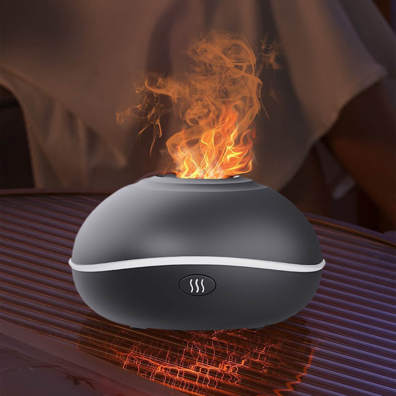 7- Volcano Humidifier Flame Diffuser:200ml Aromatic Oil Diffuser,No ...