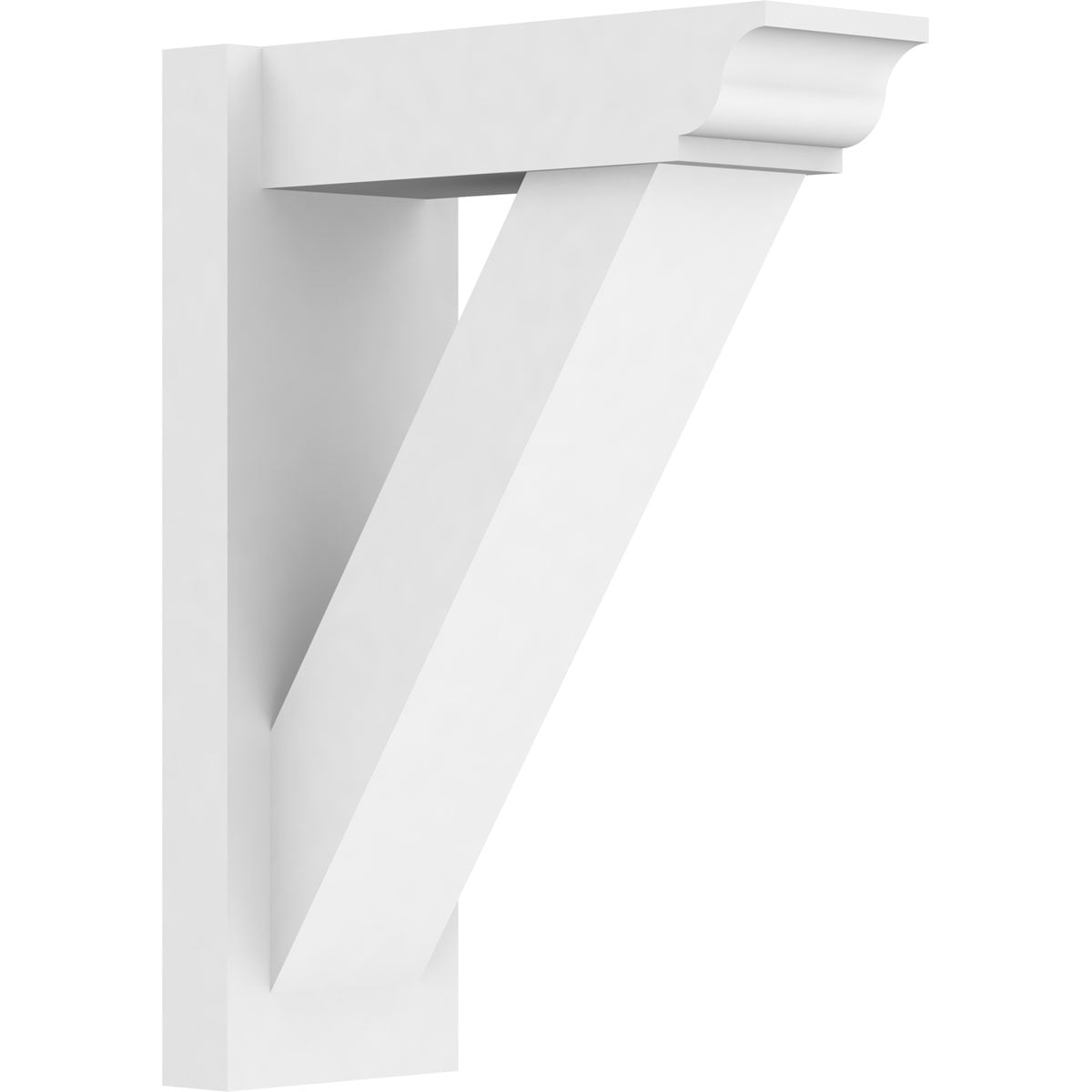 7"W X 16"D X 22"H Traditional Architectural Grade PVC Outlooker with ...