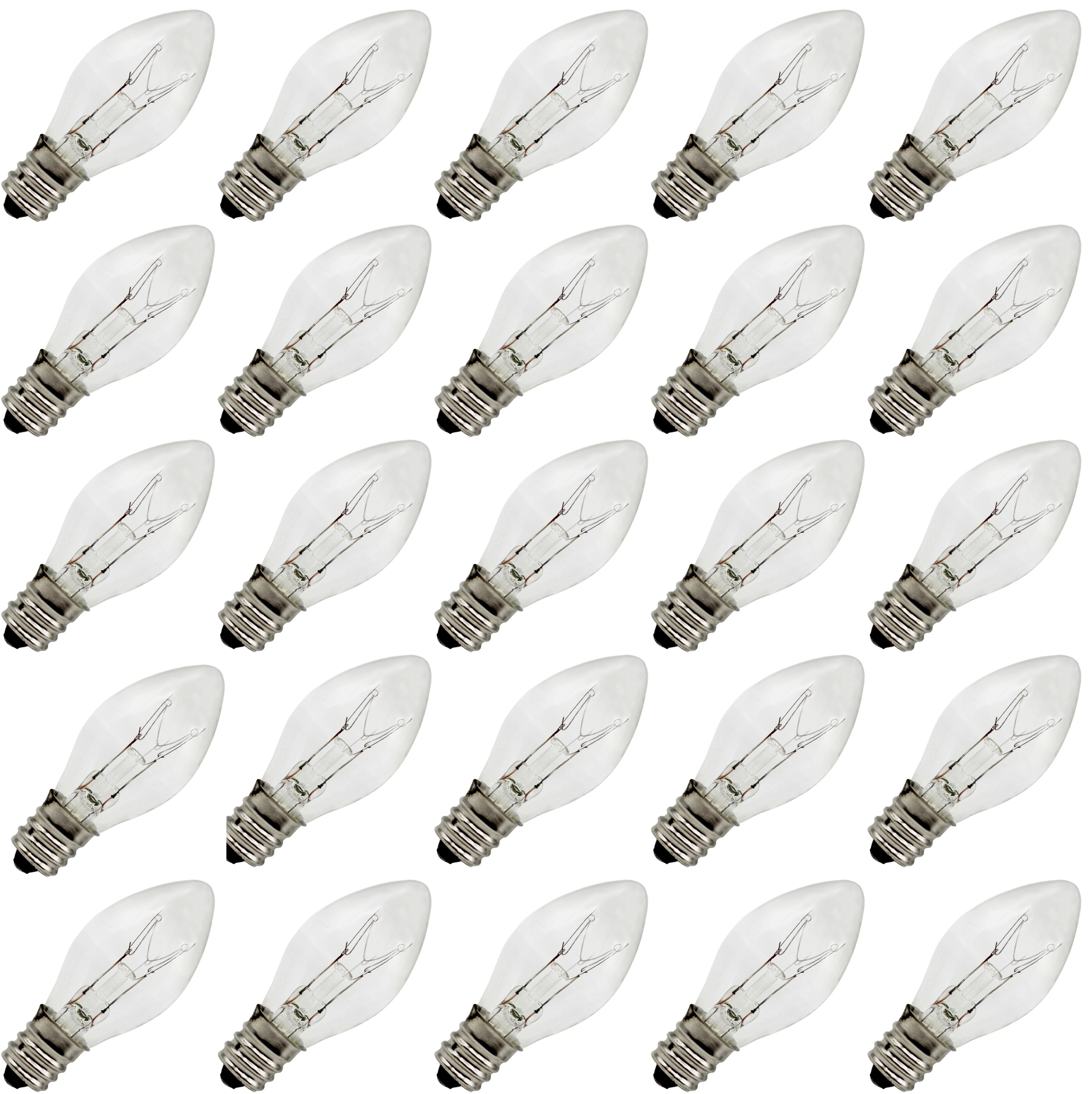 6-Pack, Silicone Dipped Candle Light Bulbs, 7 Watt, Longer Life Country ...