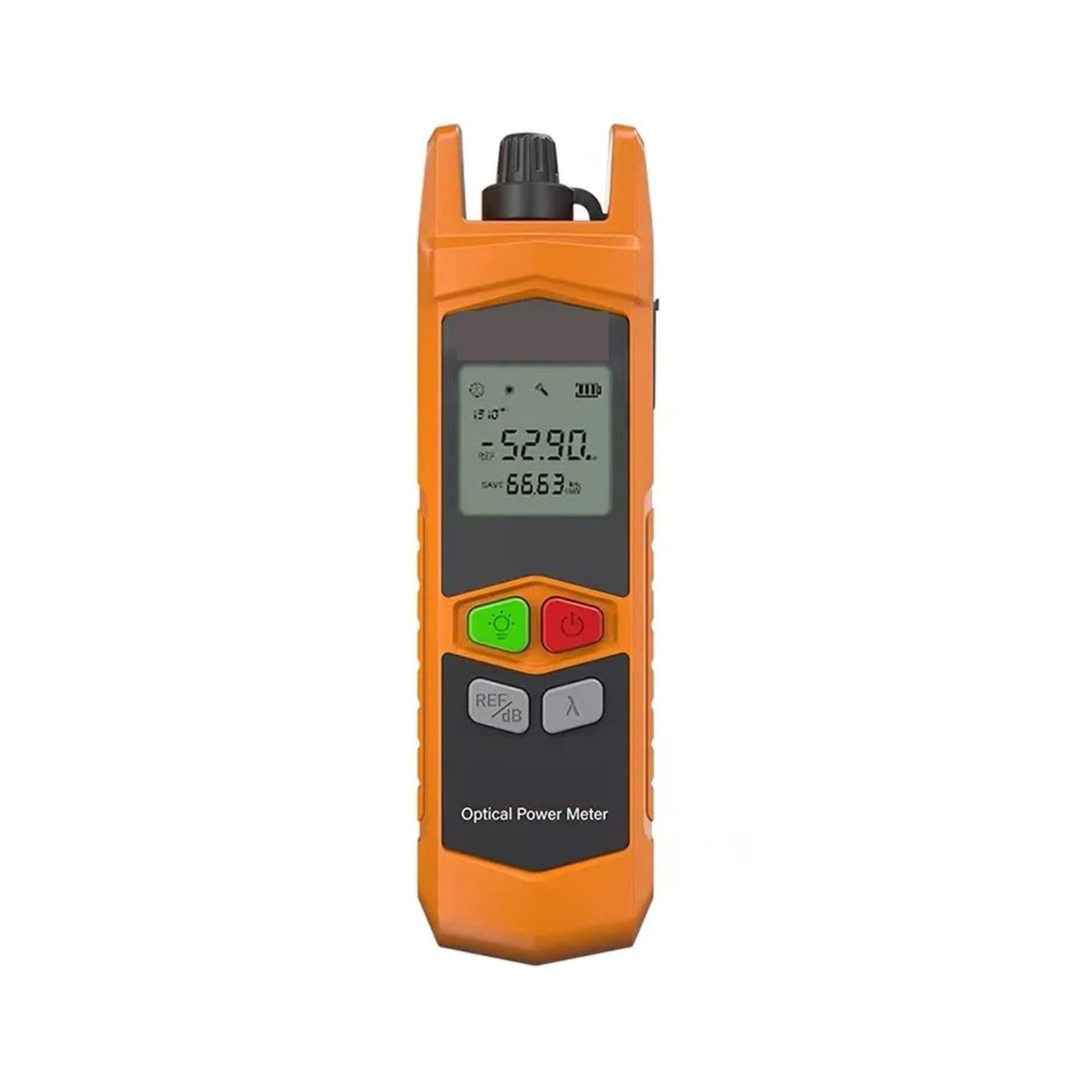 7 Wavelengths Loss Cable Tester Fiber Optical Power Meter OPM LED Light ...
