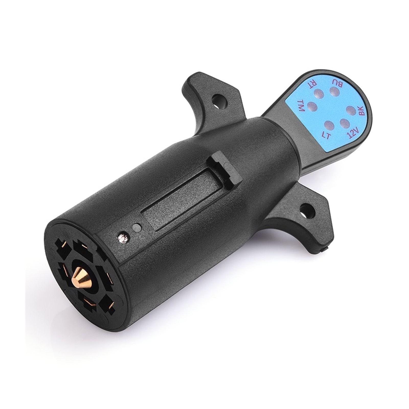 7 Way Blade Trailer Wiring Tester 7 Pin Circular Electric RV Blade ...