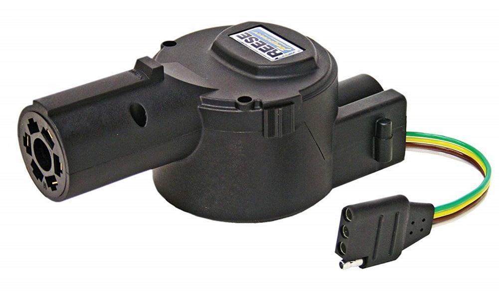 7-Way Flat Pin To 4-Flat Adapter with 42" Retractable 4-Flat ...