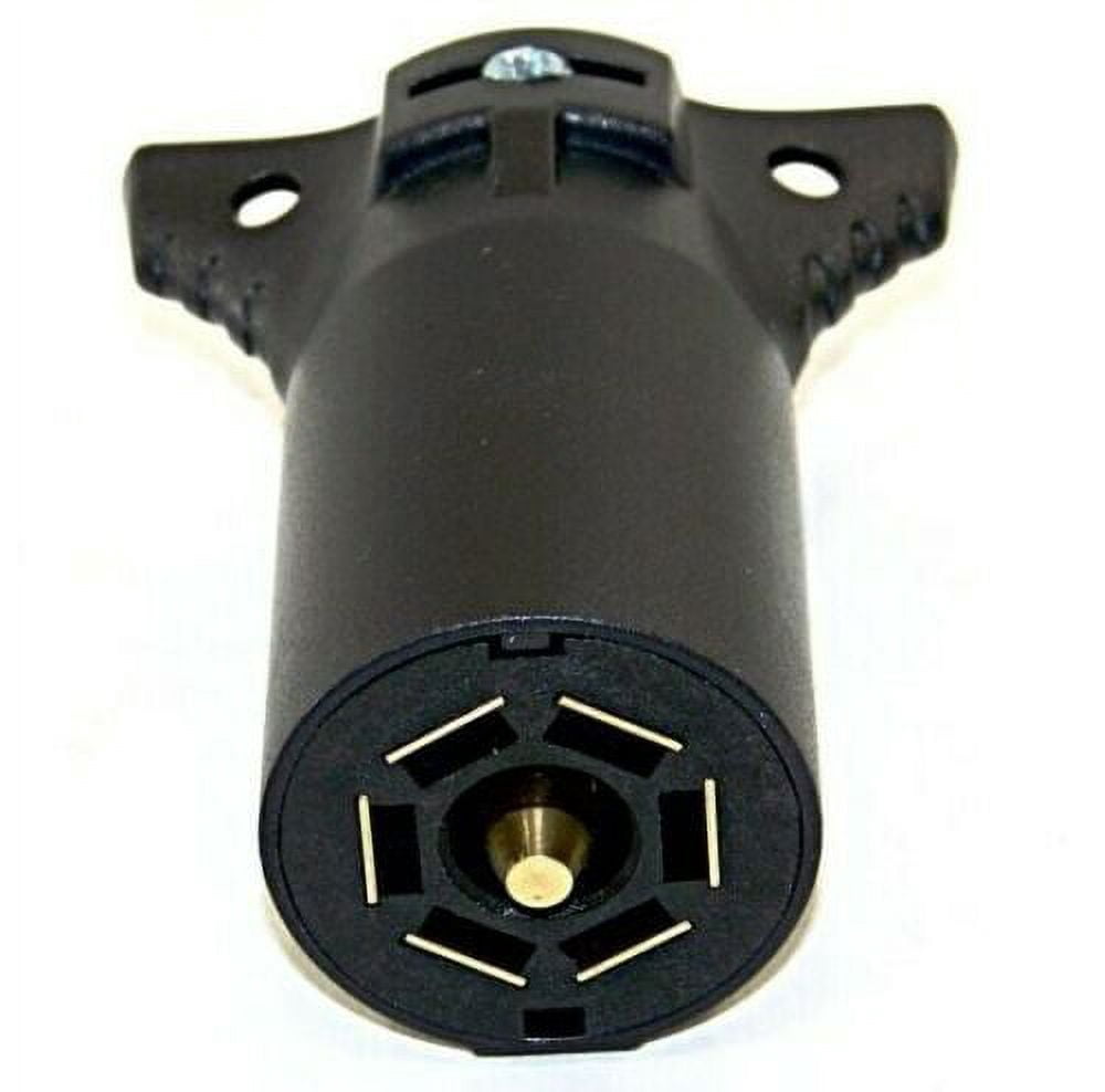 7 Way Round RV Style Trailer Light Plug Connector Replacement End Blade ...