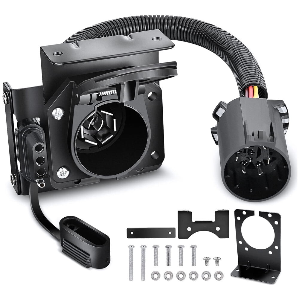 7 Way Trailer Wiring Harness 4 Way Flat Plug Kits For Chevy Silverado ...