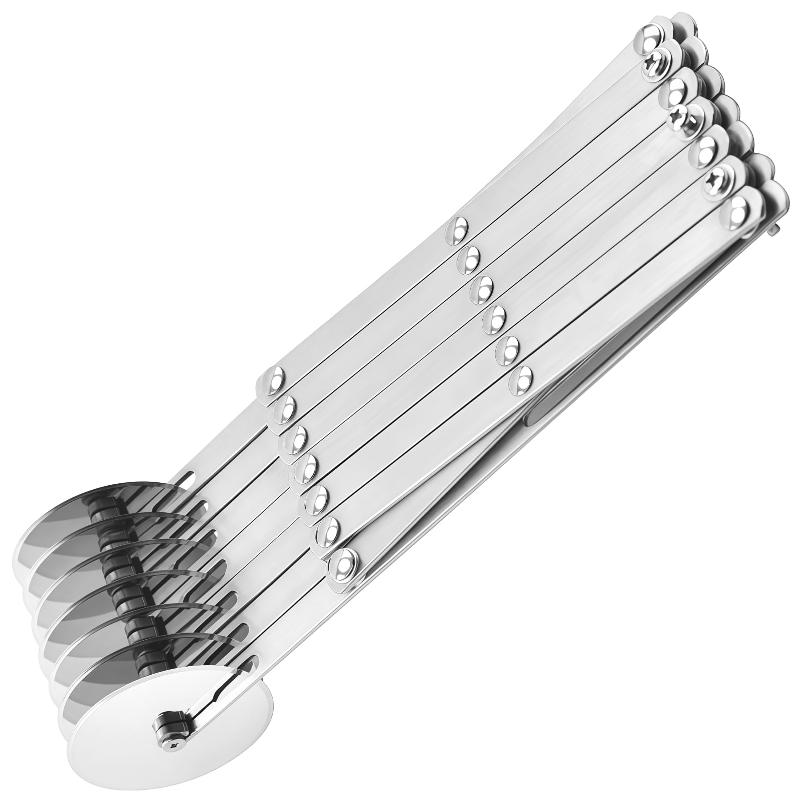 7-Wheel Stainless Steel Pastry Cutter, Adjustable Dough Divider, Multi ...