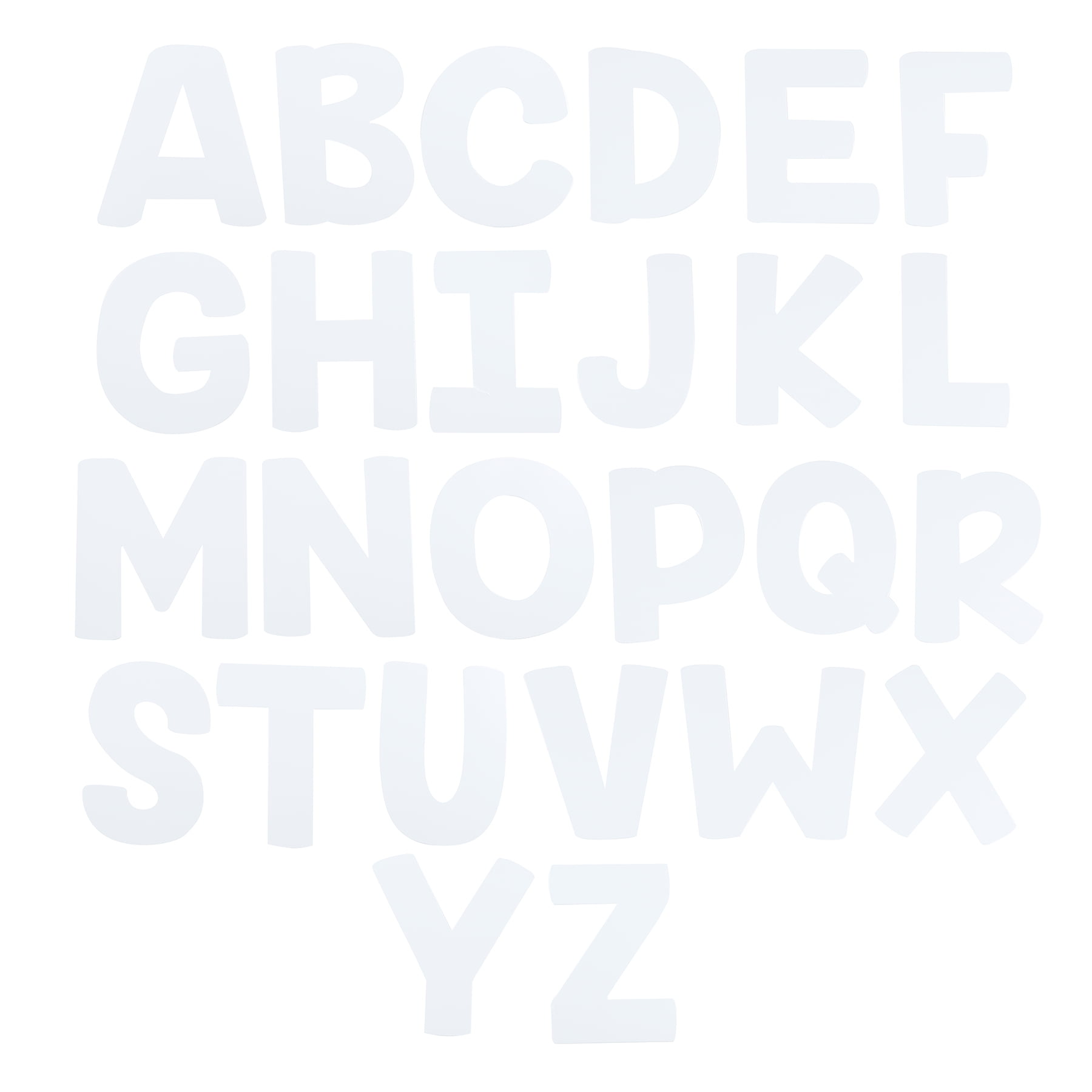7" White Paper Collage Letters by Creatology – Full Alphabet Paper ...