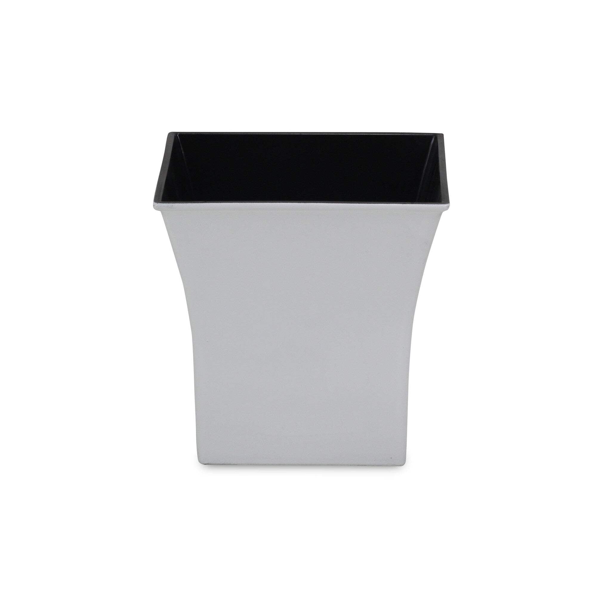 7" White Recycled Plastic Indoor Outdoor Square Pot Planter - Walmart.com