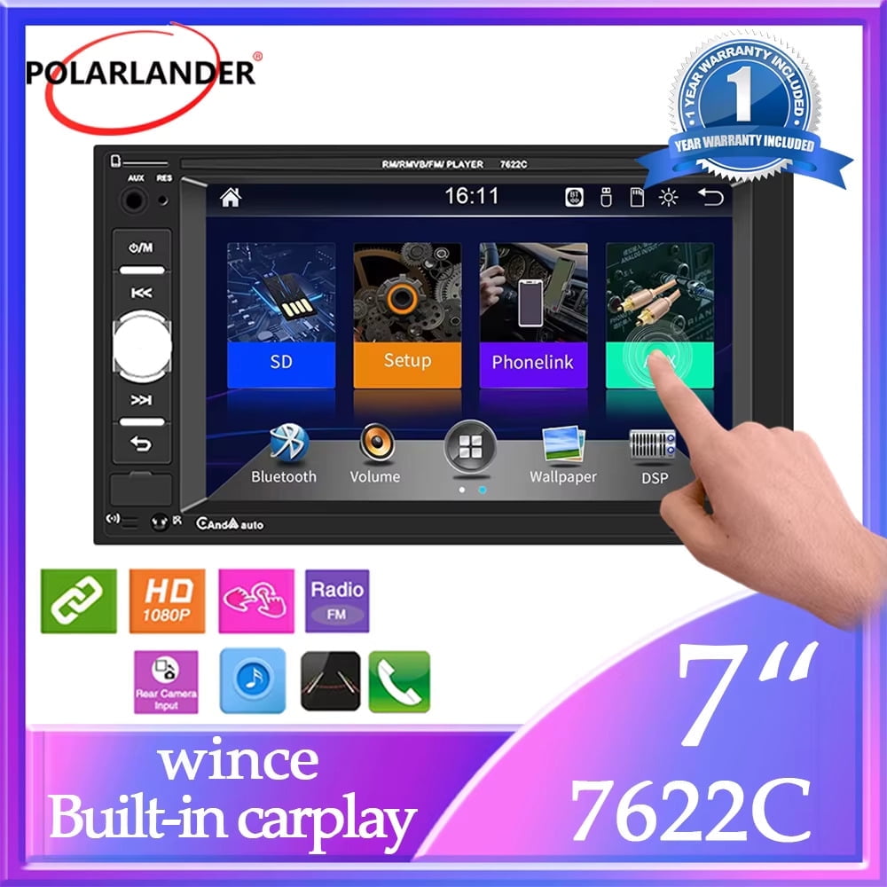 7" Wince Car Multimedia Player FM MP5 player Bluetooth/USB/AUX/TF ...
