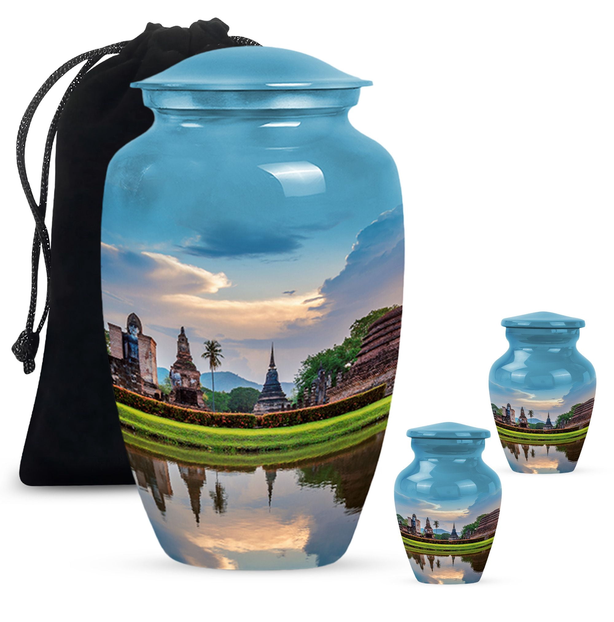 7 Wonders Funeral Large Urn For Ashes Adult Mother - Burial Small Urns ...