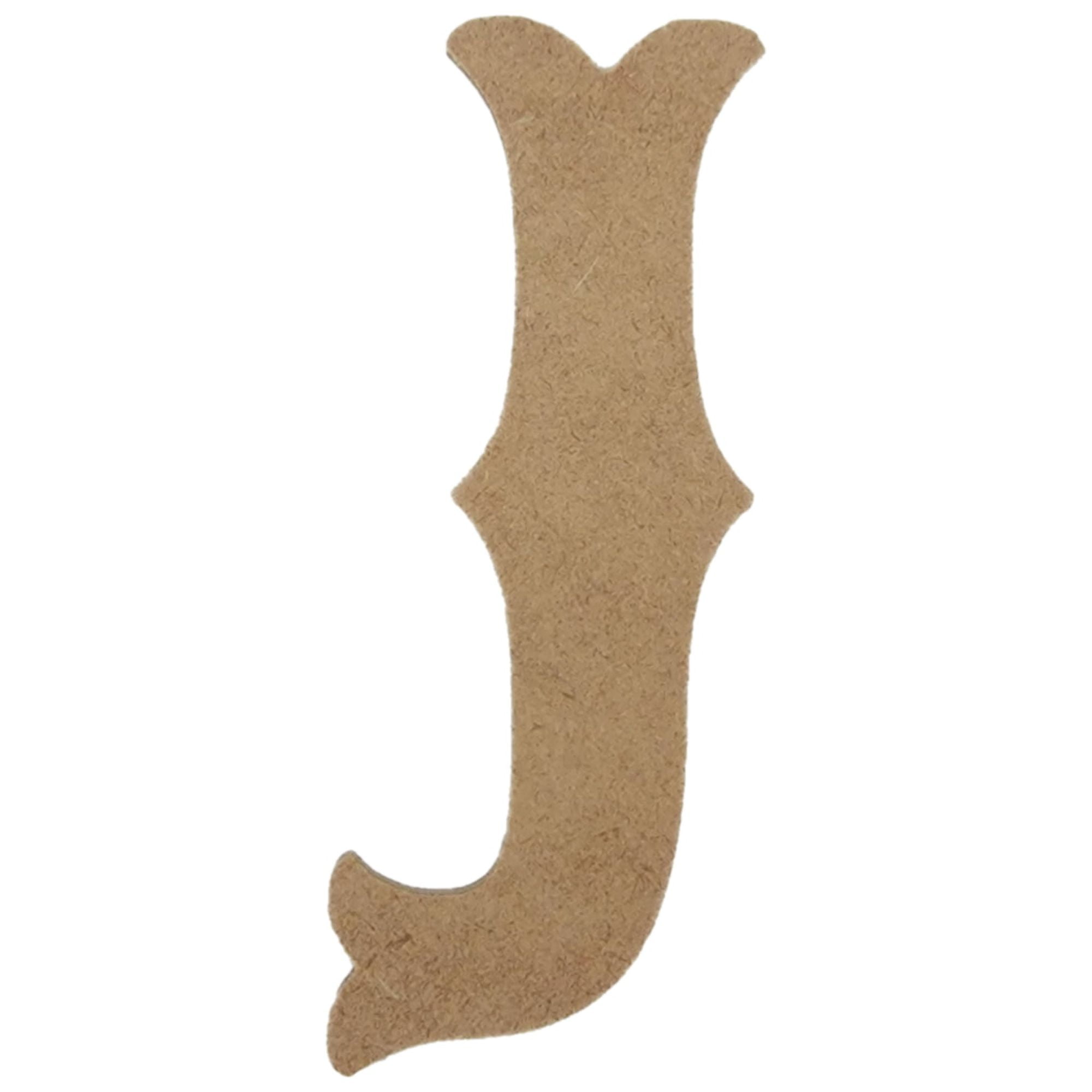 7" Wooden Carnival Letter J Unfinished, Circus Font, Craft Cutout on 1 ...