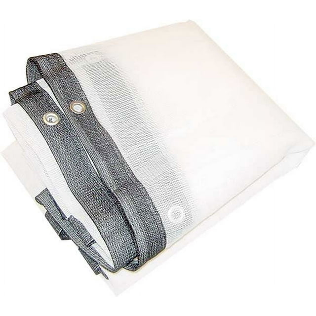 7x20ft White Mesh Netting Tarp, Anti-UV Sunshade for Patio Canopy ...