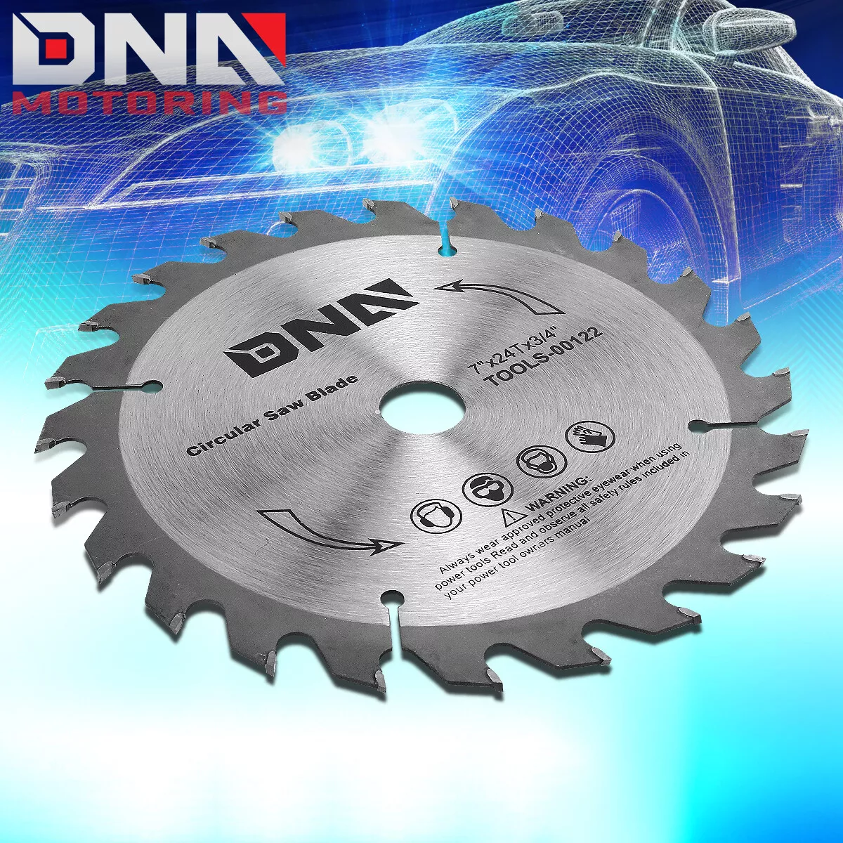 7" X 24 T X 3/4" Framing 24 Tooth Lumber Hardwood Cutting Circular Saw ...