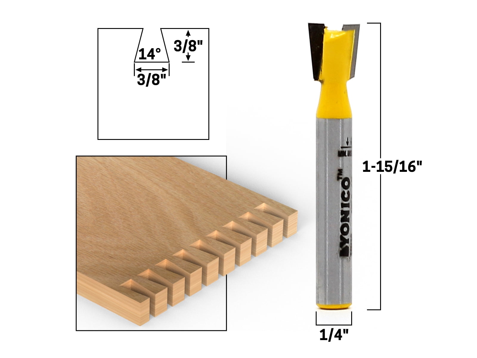 Bosch Router Cove Box Router Bit Set ,8Pcs 1/4 Inch Shank Round Nose ...