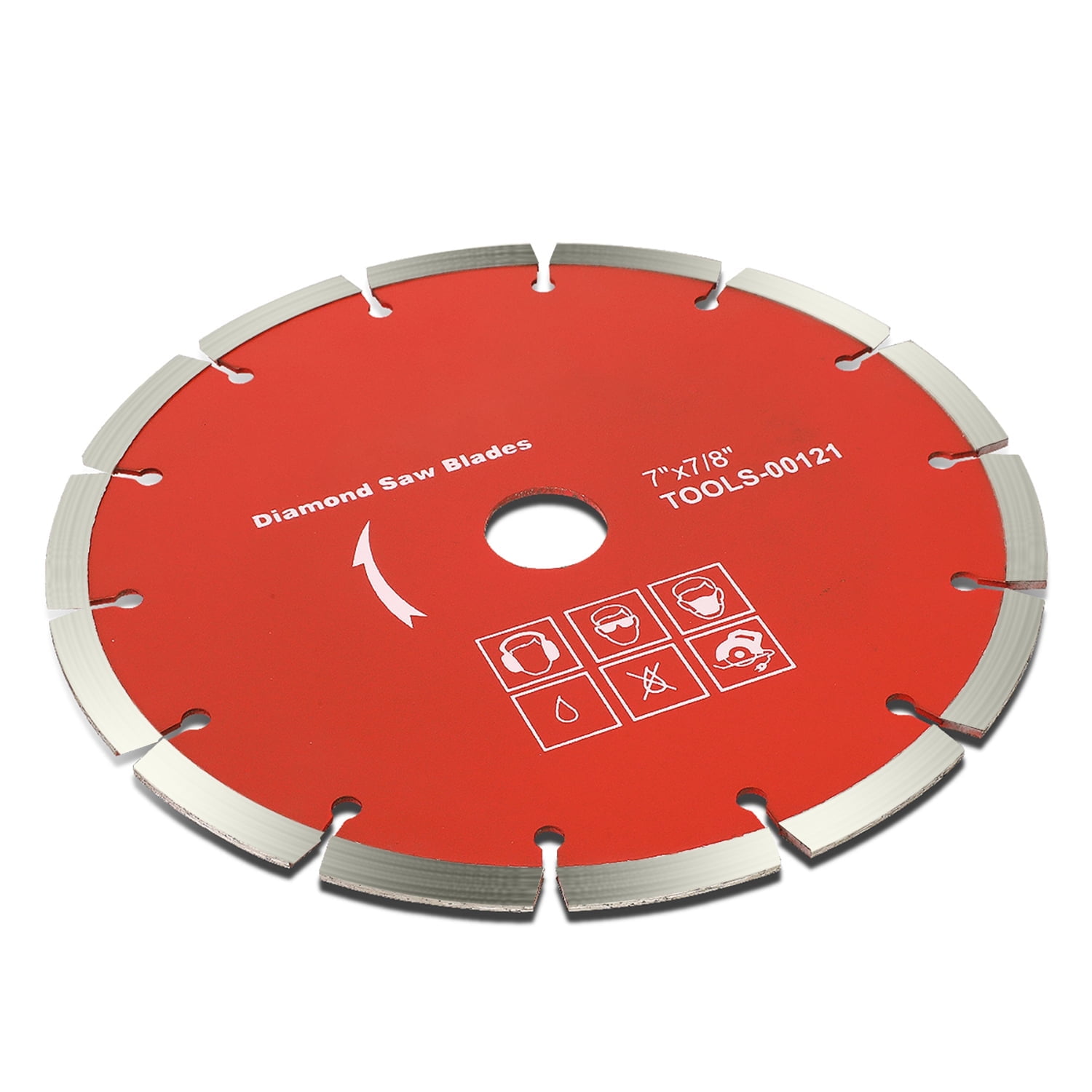 DNA Motoring 7 X 7/8 Inch Diamond Saw Blade for Concrete, Stone, Brick ...