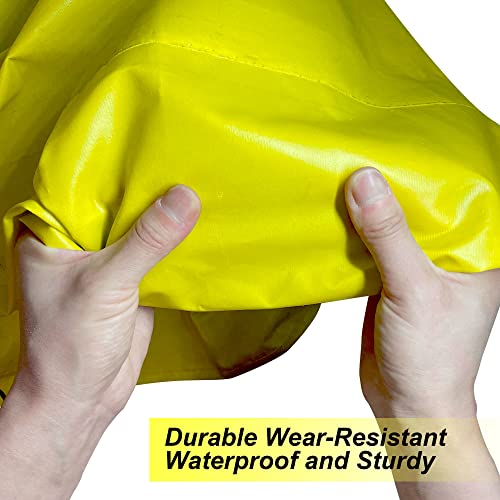 7' X 7' Drain Tarp Heavy Duty Ceiling Leak Diverter Yellow Roof Ceiling ...