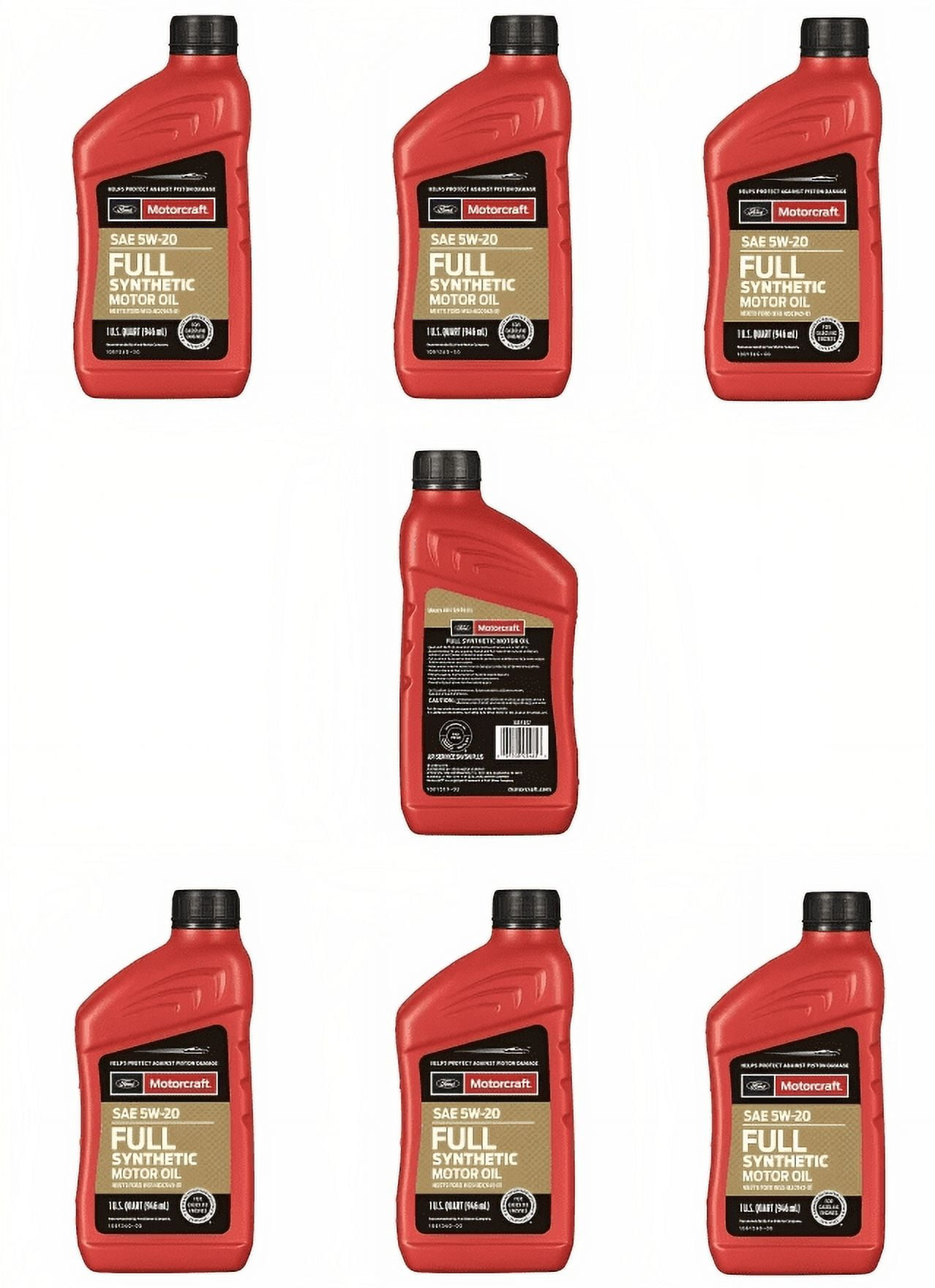 7 X Quarts OEM Full Synthetic Engine Motor Oil FORD/Motorcraft SAE 5W ...