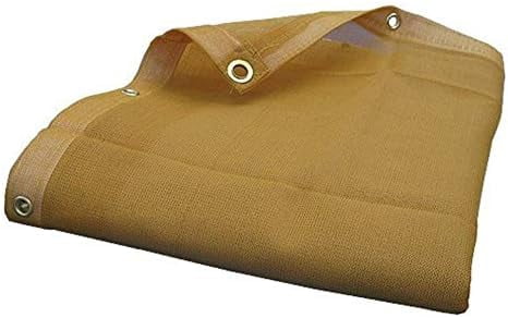 7'X12' (Beige/Tan) Heavy Duty Mesh Tarp Net Sail Sun Shade Awning and ...