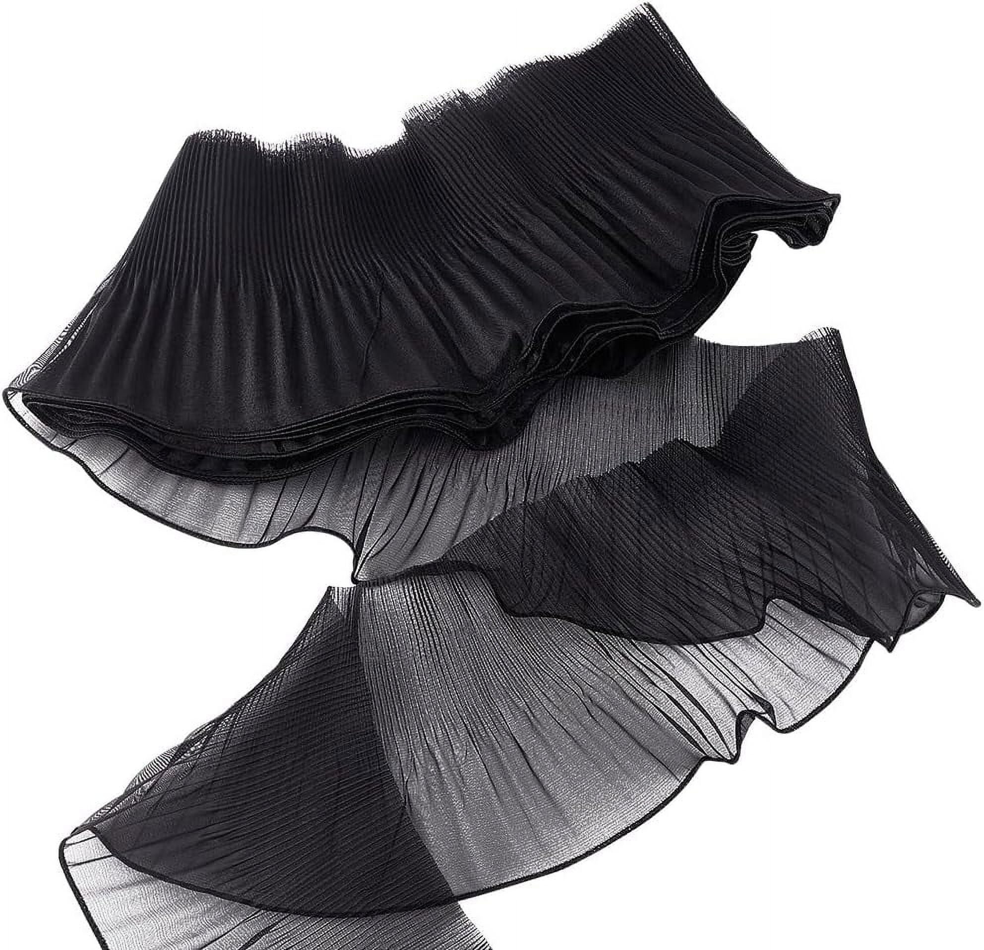 7 Yards Polyester Ruffled Ribbon Pleated Wavy Ribbon for Garment ...