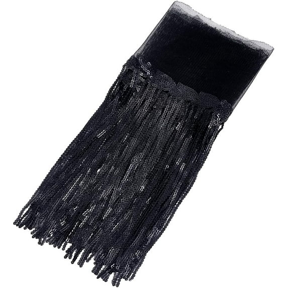 7 Yards Sewing Fringe Trim Sequin Lace Fringe Trim Tassel Fabric Leaf ...