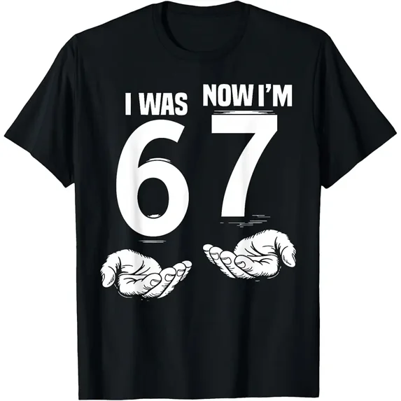7 Year Old Birthday I was 6 Now I'm 7 67 Funny for Kids T-Shirt ...