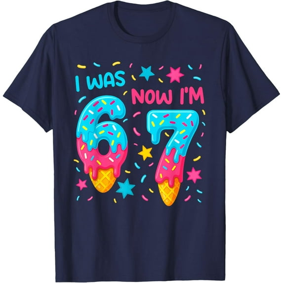 7 Year Old Birthday Shirt Was 6 Now I'm 7 Funny Kids T-Shirt - Walmart.com