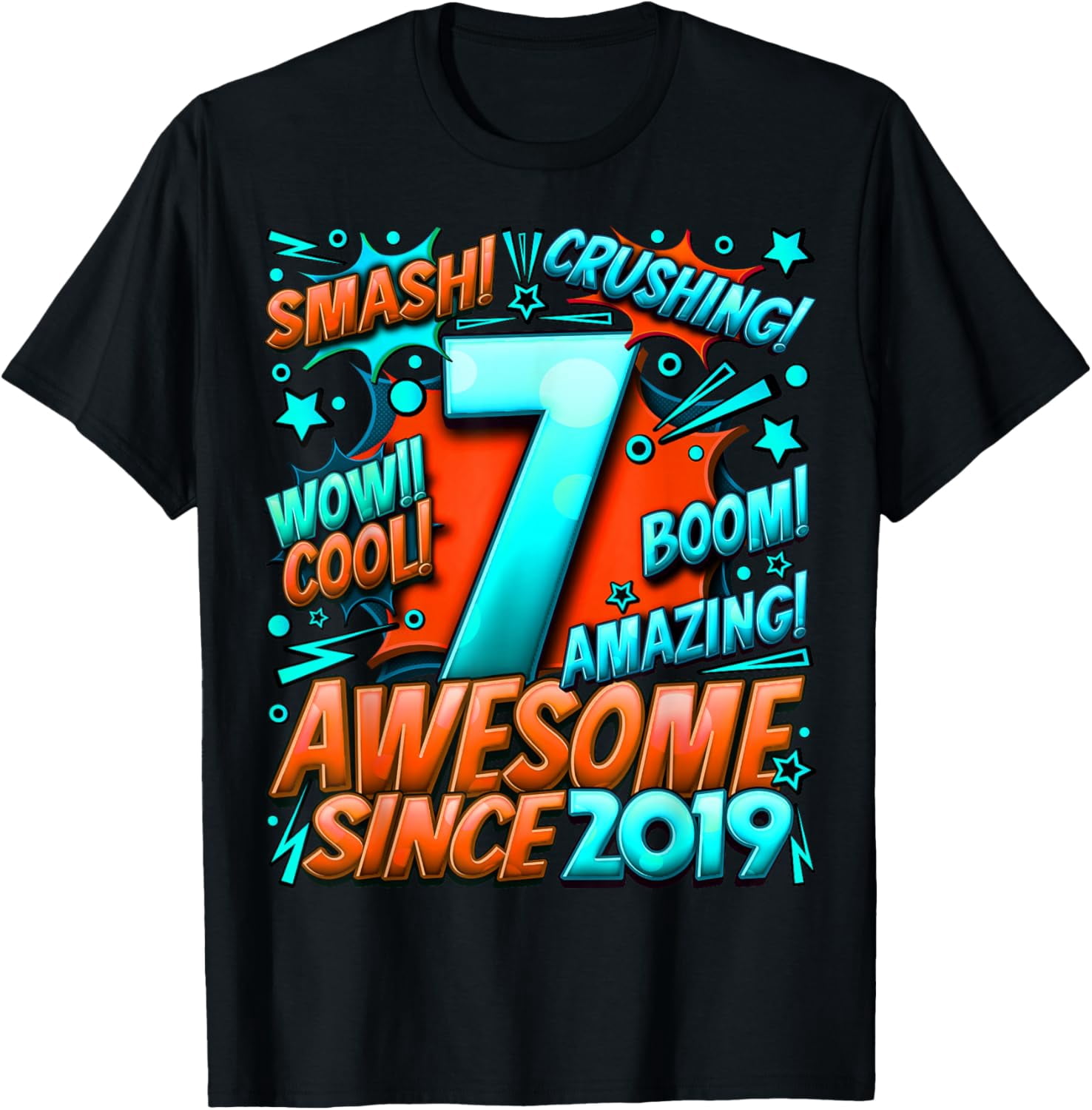 7 Year Old Gifts for Boys 7th Birthday Boy 7 Year Old Boy T-Shirt ...