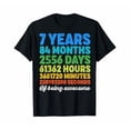 7 Years Old 7Th Birthday Shirt Vintage Birthday Gifts Retro Countdown T ...