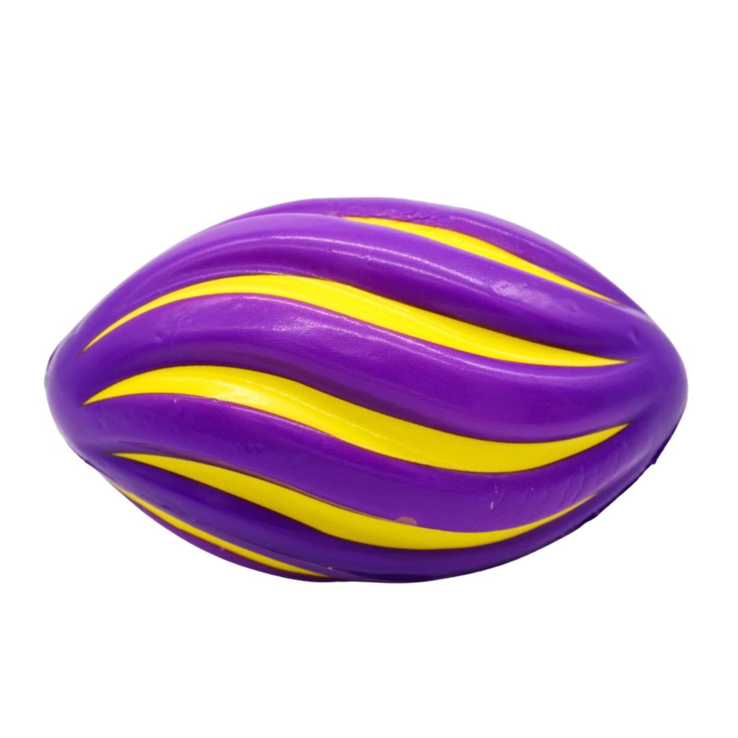 7" Yellow and Purple Spiral Foam Football (Sack of 40) - Walmart.com