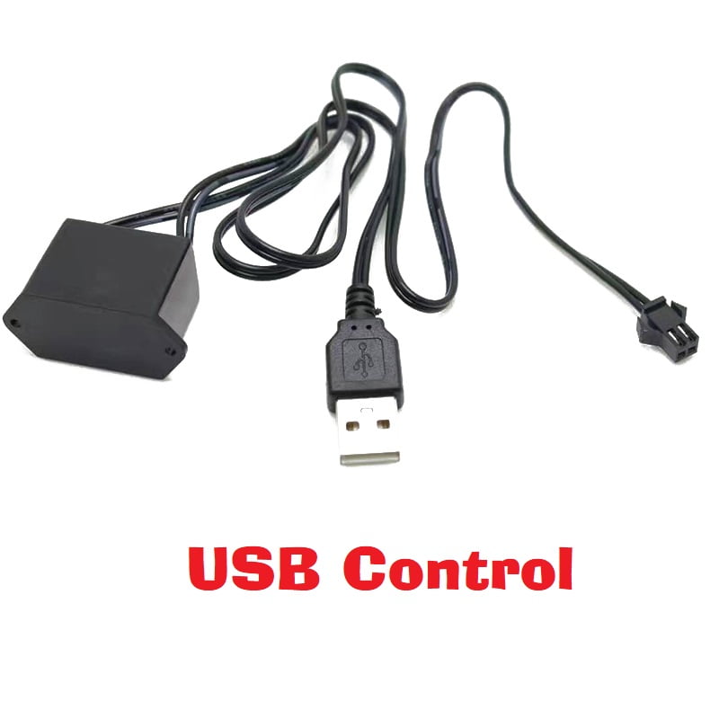 7 adapter car interior led decorative lamp usb driver wiring voice ...