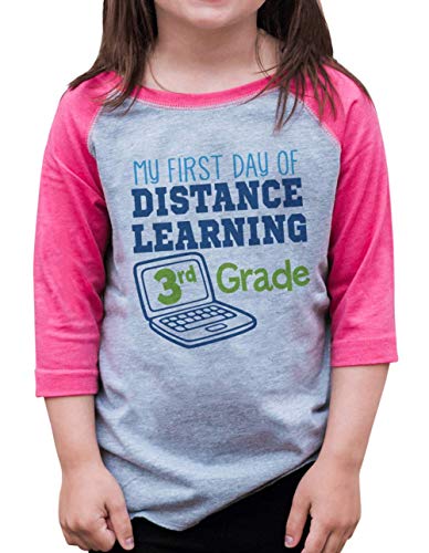 7 ate 9 Apparel Girls Distance Learning 3rd Grade Pink Shirt - Walmart.com