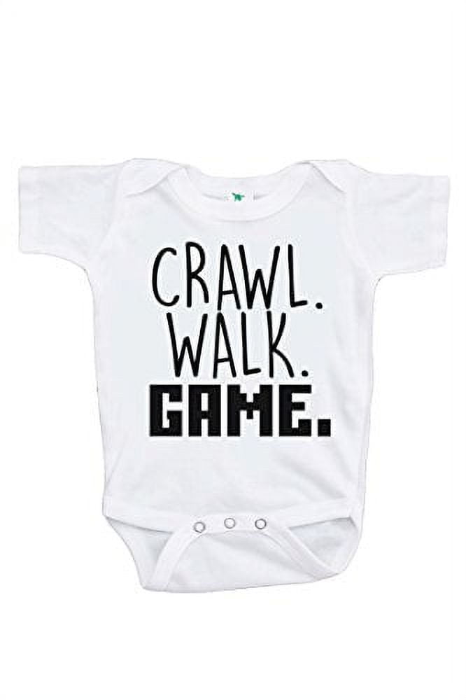 7 ate 9 Apparel Kids Crawl Walk Game Onepiece White - Walmart.com