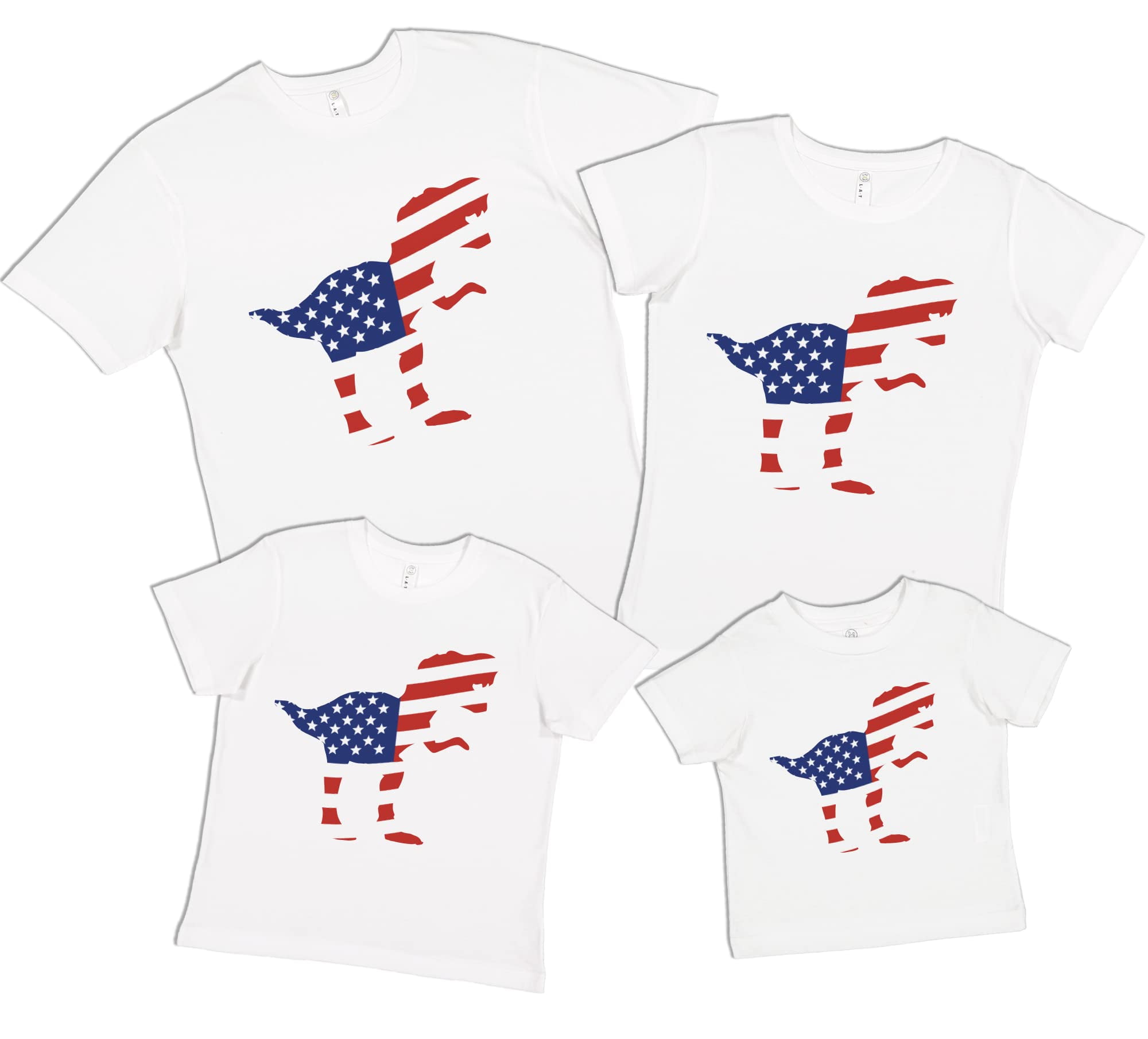 7 ate 9 Apparel Matching Family 4th of July Shirts - Dinosaur Flag ...