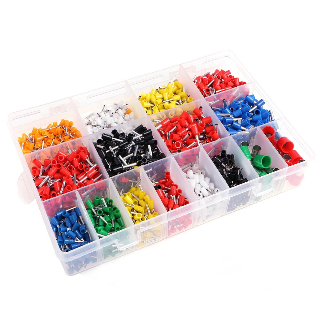 7 color 6 value 2120pcs/lot Bootlace Ferrules kit set Wire Crimp ...