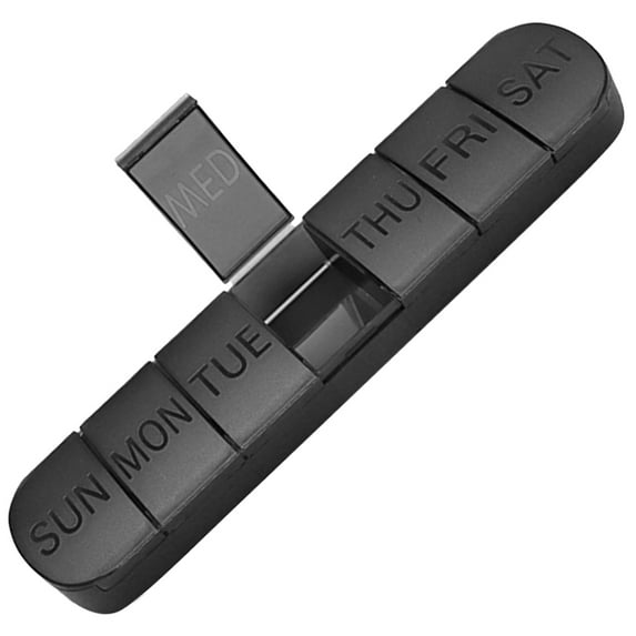 7-compartment Single-row Pill Box Case Travel Medication Organizer ...
