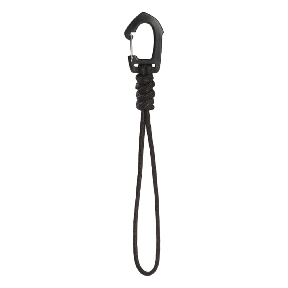 7-core parachute braided lanyard key hook/hook clip/Wo (long black ...