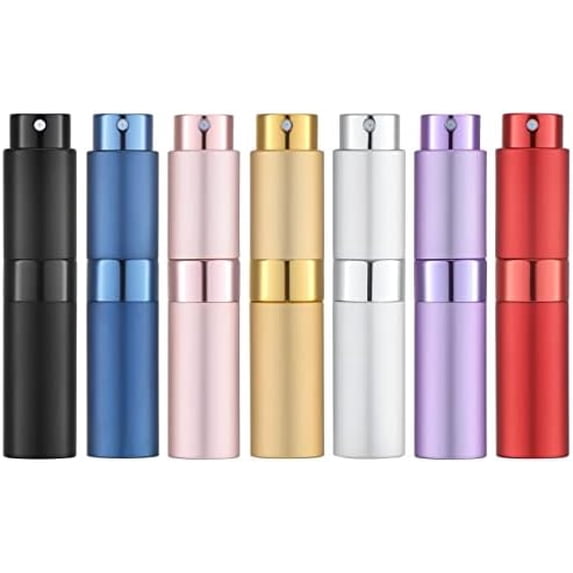 7 count 8ml Travel Perfume Atomizer Refillable, Mini Cologne Bottle ...
