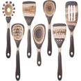 7 count Cooking Utensils Set, Wooden Kitchen Utensil Set for Cooking ...