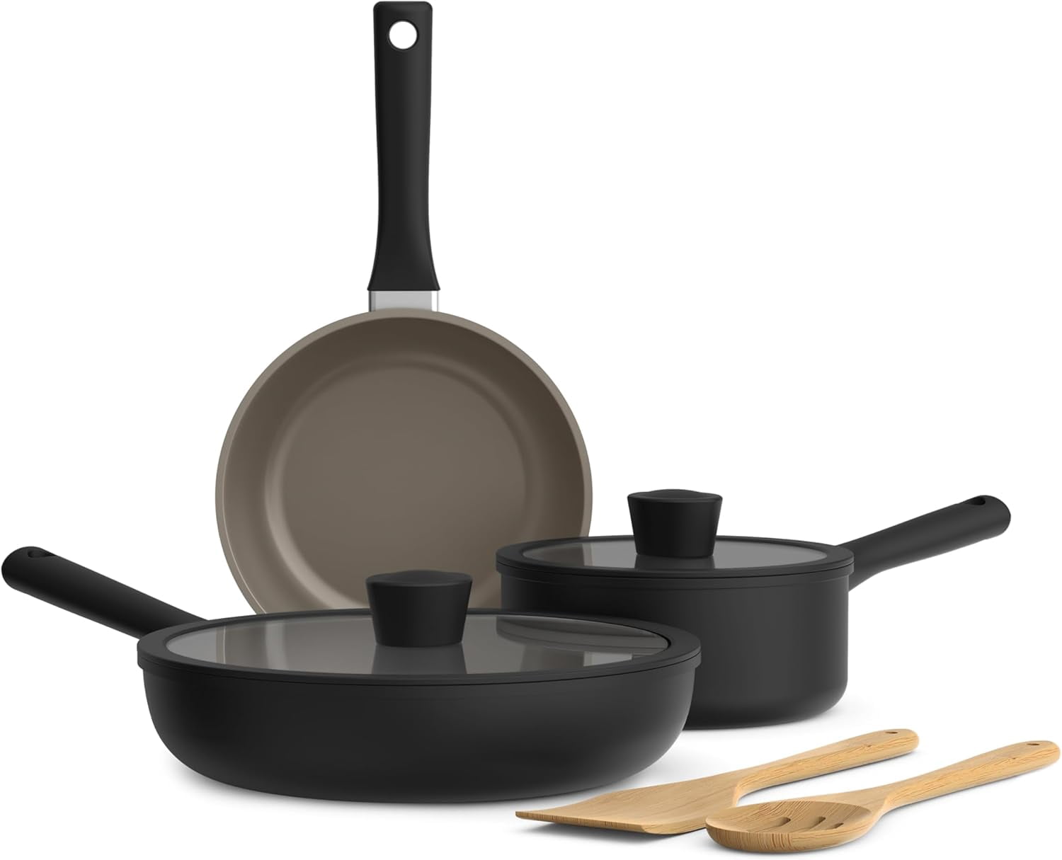 7 count Cookware Set with EverGood(TM) Ceramic Nonstick Coating ...