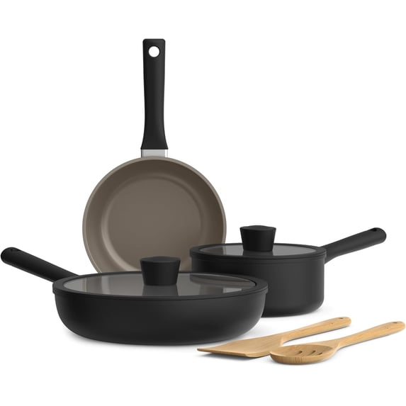 7 count Cookware Set with EverGood(TM) Ceramic Nonstick Coating ...