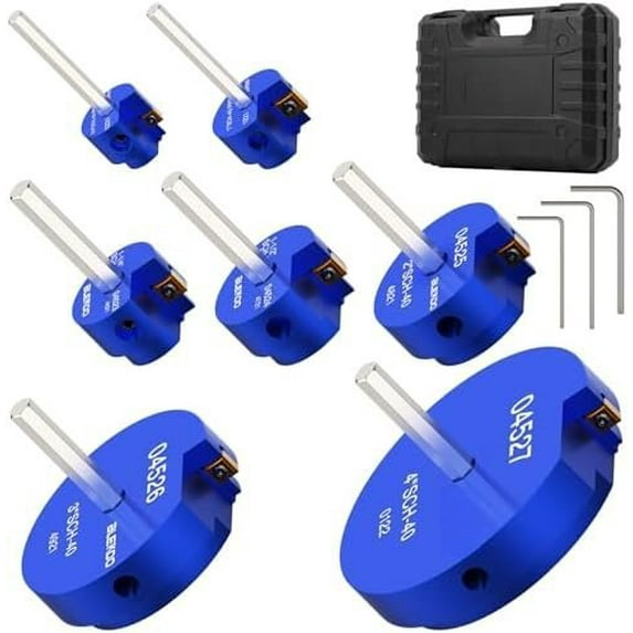 7 count PVC Pipe Reamer Kit - SCH40 Deburring Tool Kit (3/4" to 4 ...