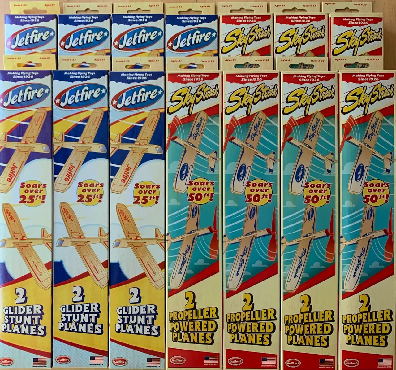 7 ea. #32 Jetfire & 7 #52 Sky Streak Twin Packs (28 Planes Total) GRP ...