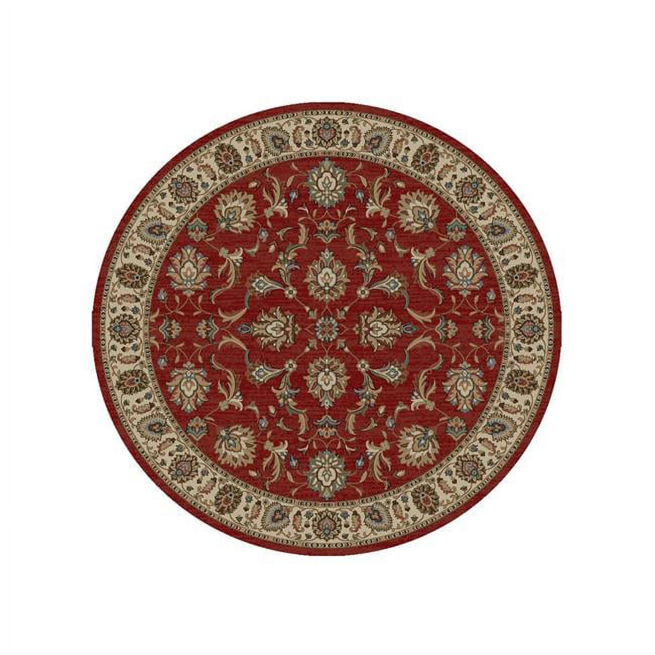 7 ft. 10 in. Home Town Ambassador Round Rug, Claret - Walmart.com