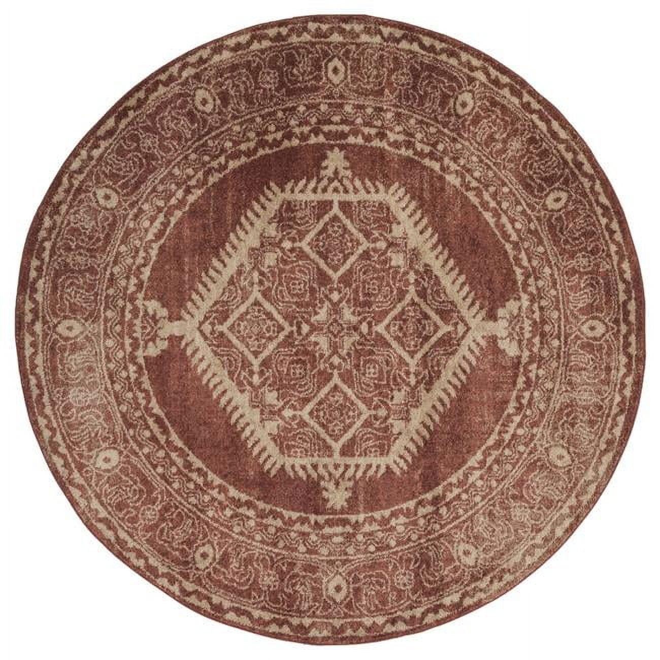 7 ft. 10 in. Marrakesh Sultana Brick Round Rug - Walmart.com