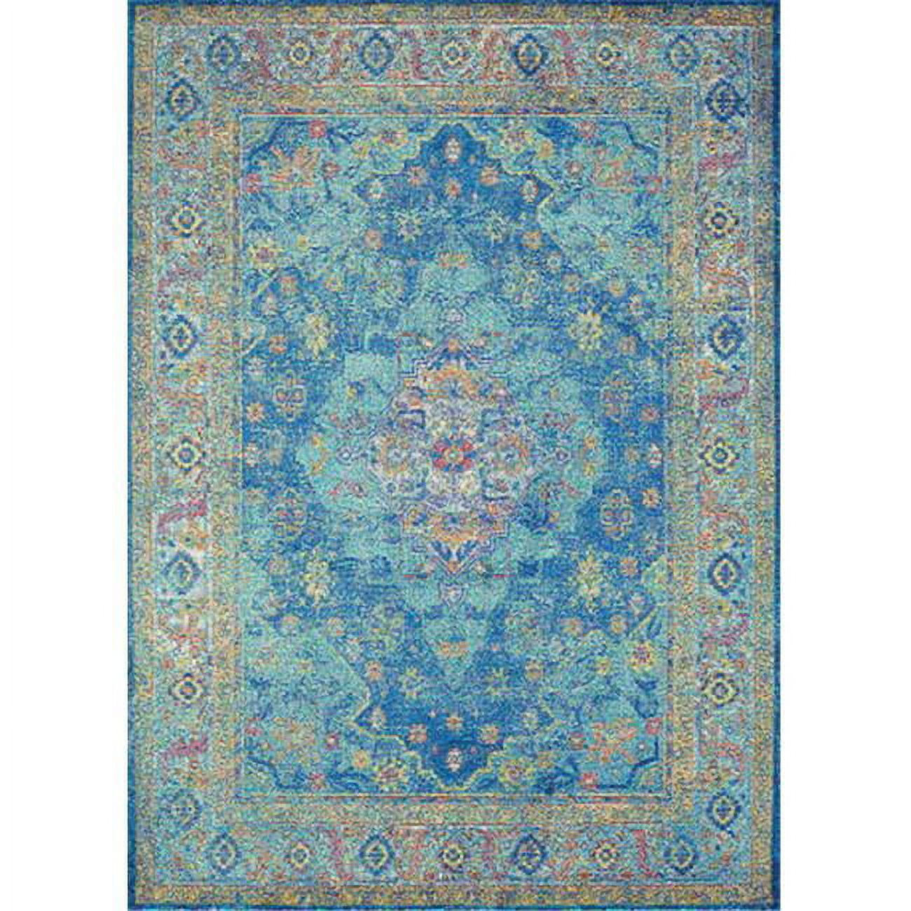 7 ft. 10 in. x 10 ft. 6 in. Rhapsody Bromley Oversize Rug, Cerulean ...