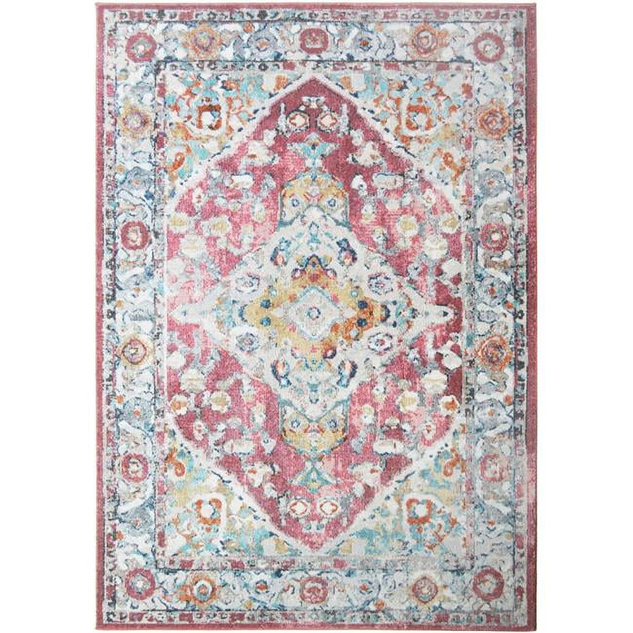 7 ft. 10 in. x 9 ft. 10 in. Barcelona Isabella Area Rug - Pink ...