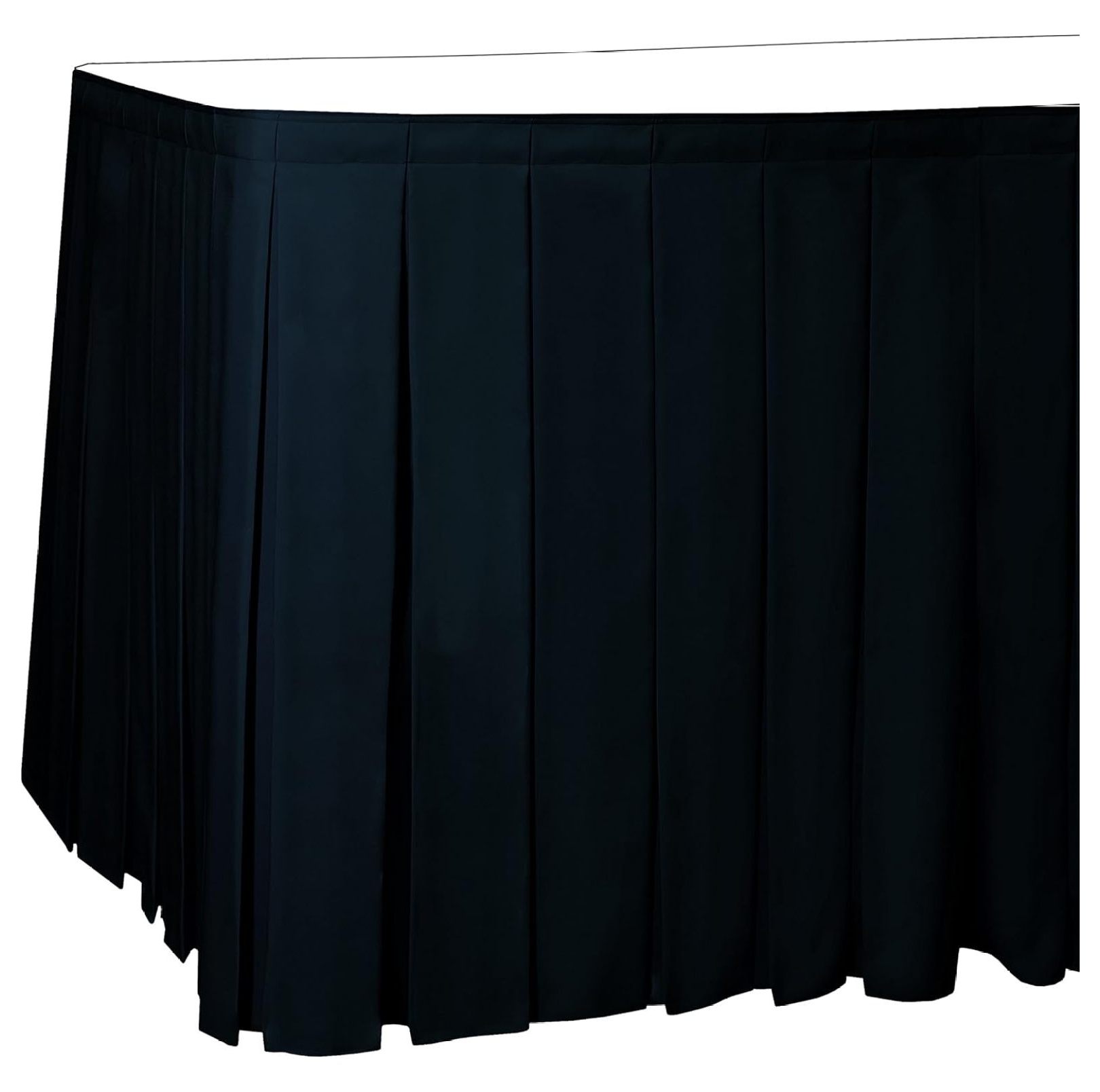 7 ft. Box Pleat Polyester Table Skirt - 36" Counter Serving Height ...