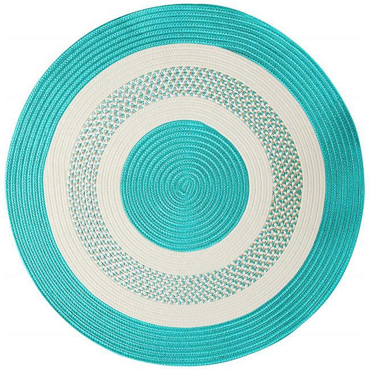 7 ft. Crescent Round Rug, Teal - Walmart.com