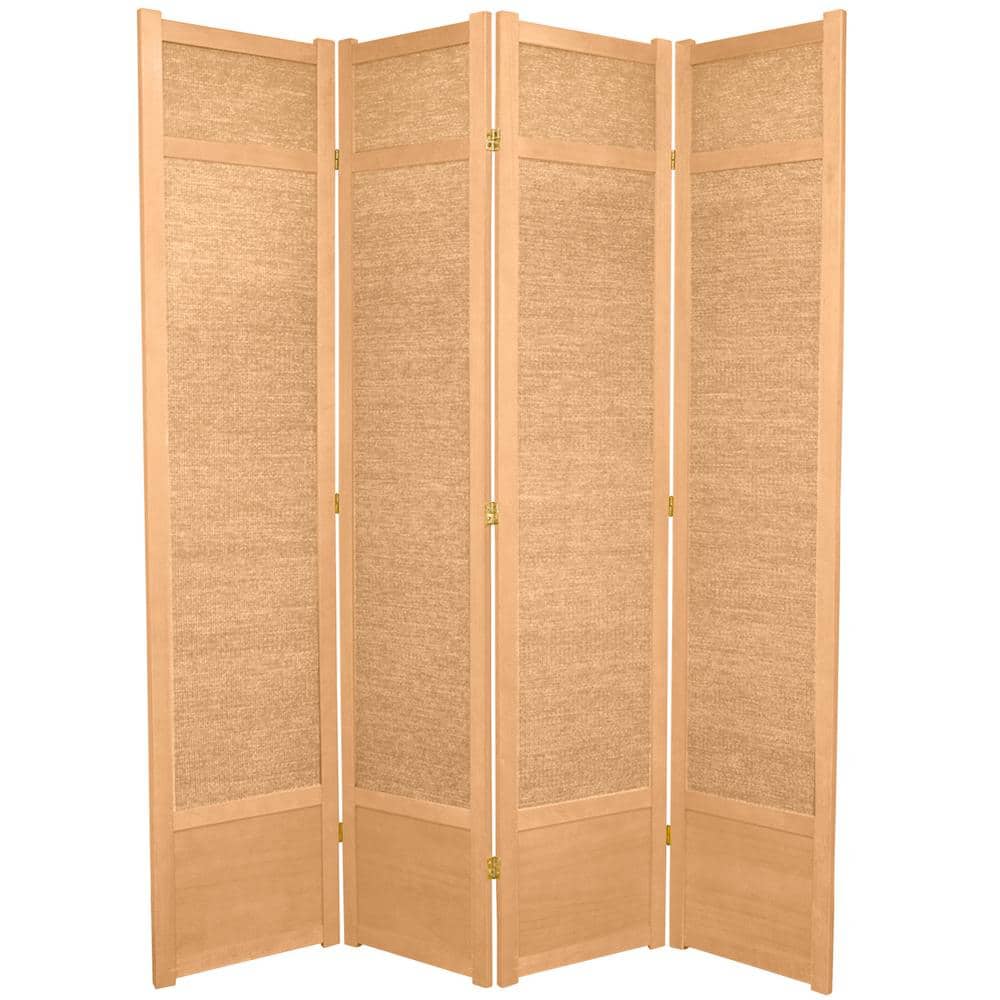 7 ft. Natural 4-Panel Room Divider - Walmart.com