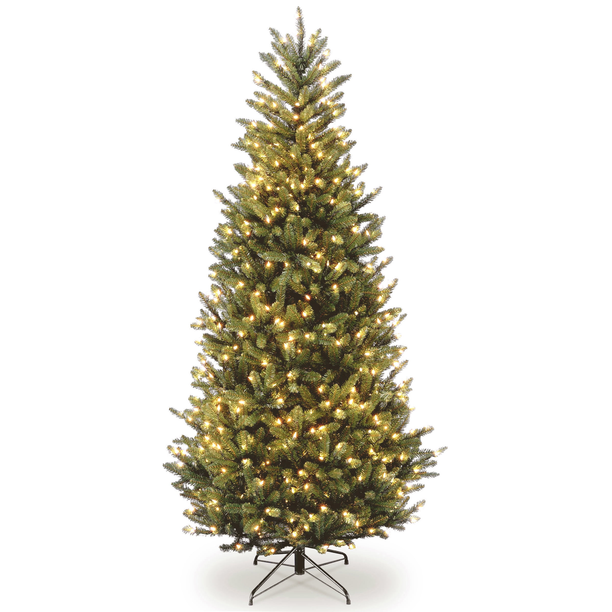 7 ft. Natural Fraser Slim Fir Tree with Clear Lights - Walmart.com
